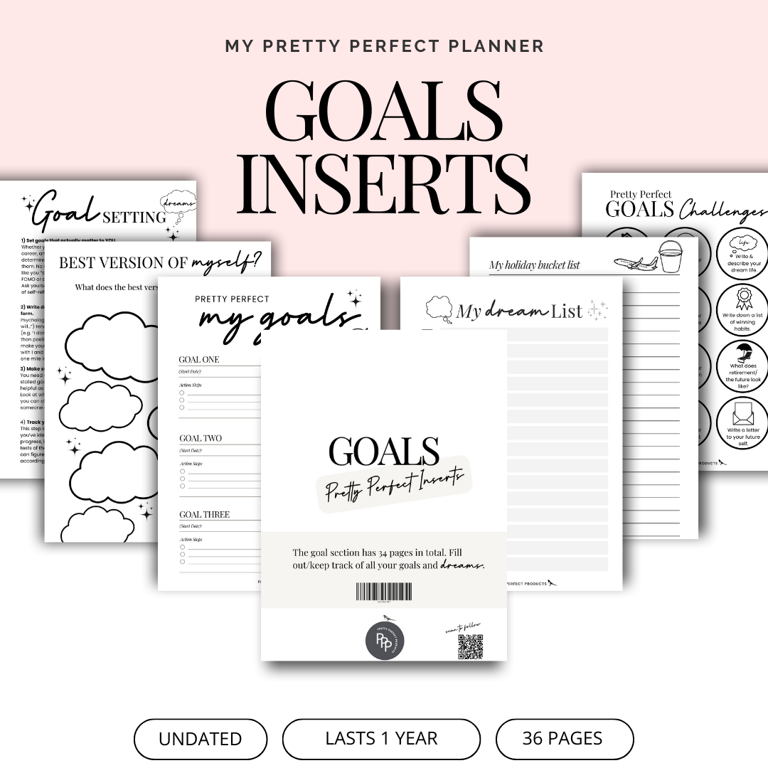 GOALS INSERTS PACK – Pretty Perfect Products