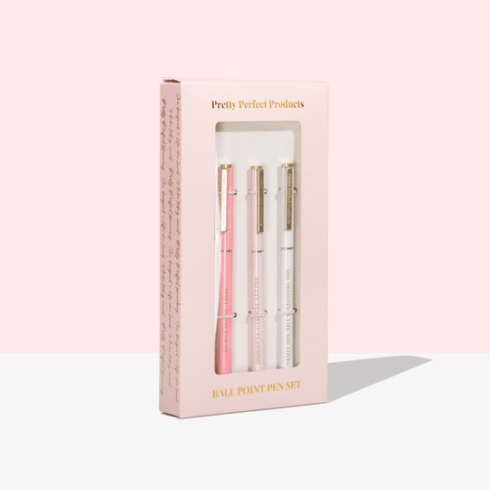 LUXURY BALLPOINT PEN SET OF 3 – Pretty Perfect Products