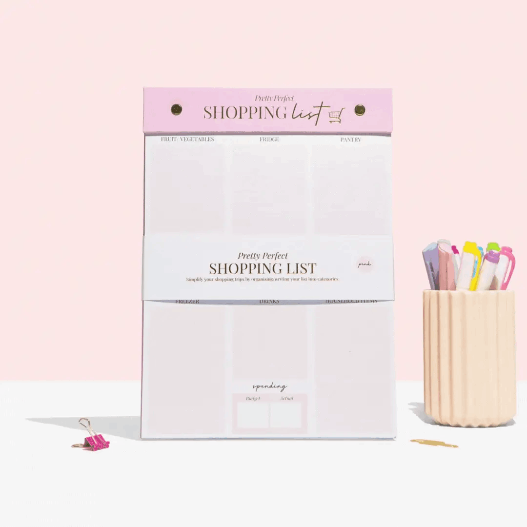 SHOPPING LIST PAD - A4 - WEEKLY FOOD SHOP – Pretty Perfect Products