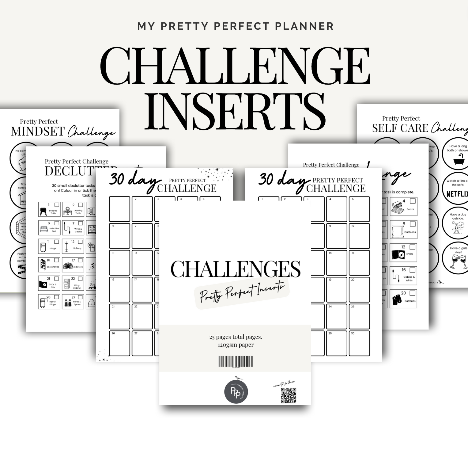 CHALLENGE INSERTS – Pretty Perfect Products