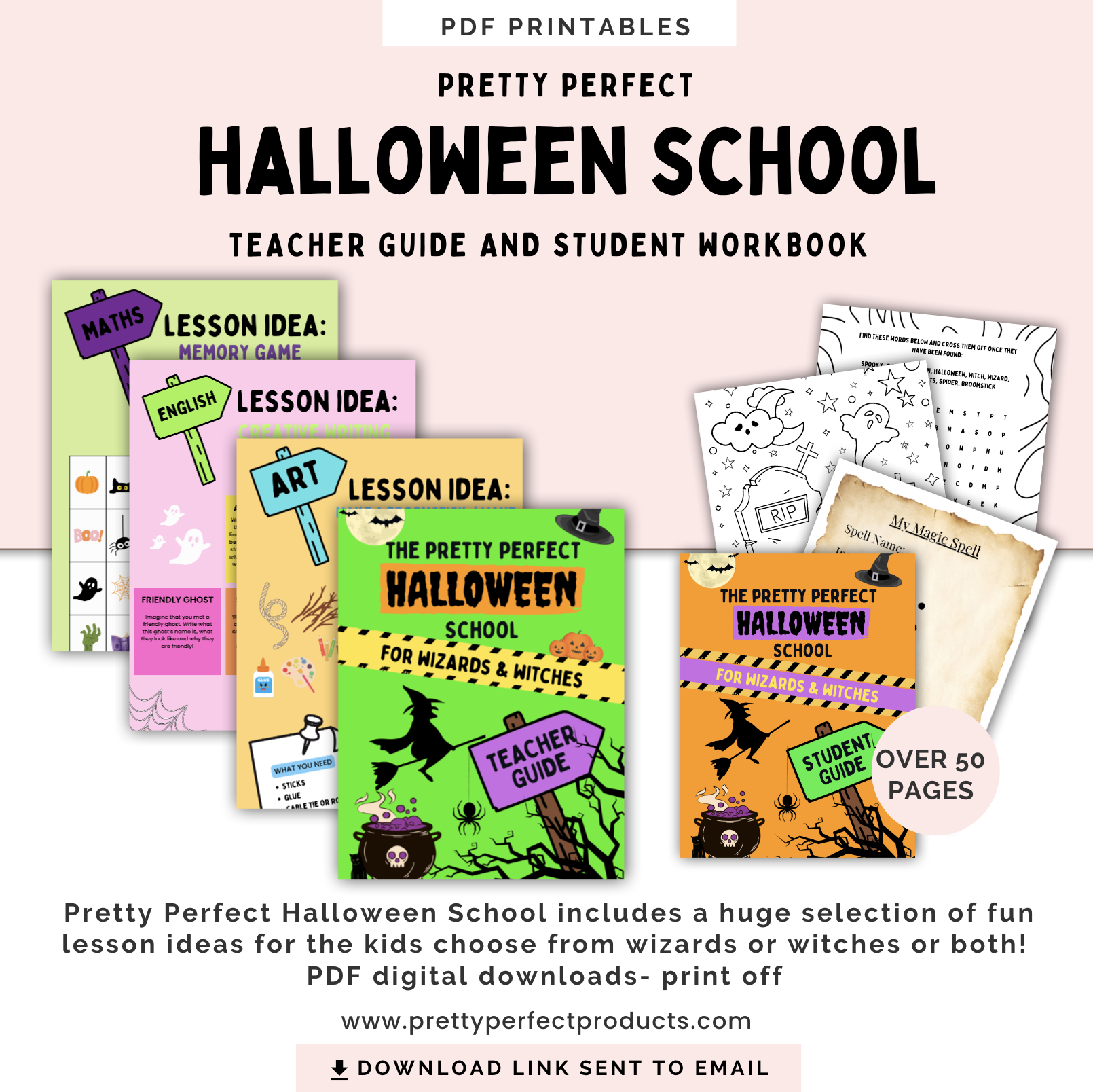 Halloween School Teacher Guide & Student Workbook (Digital) – Pretty ...