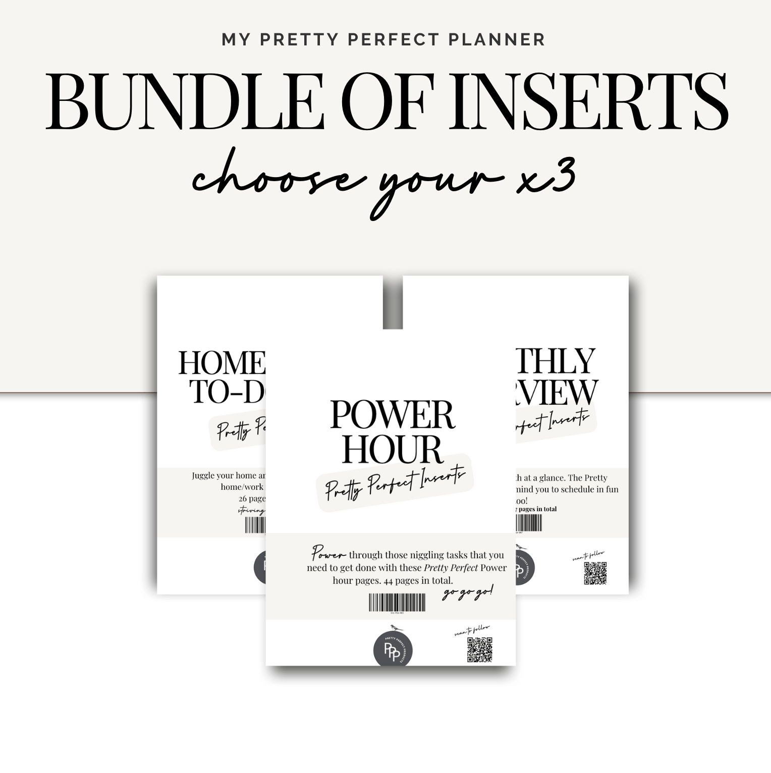 INSERTS - BUNDLE OF x3 – Pretty Perfect Products